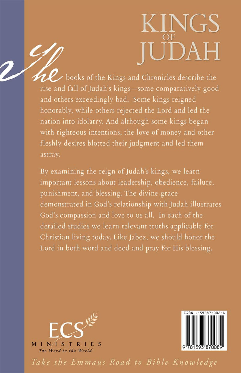 Kings of Judah – Emmaus Worldwide